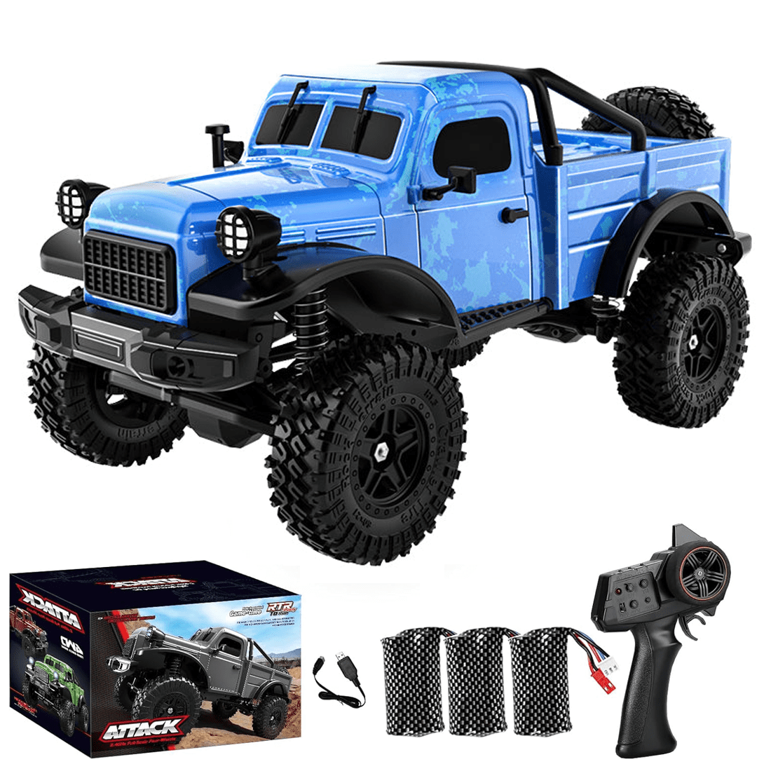 C8813 4WD Rock Crawler RC Truck - 2.4GHz Climbing Car, 12km/h Off-Road ...