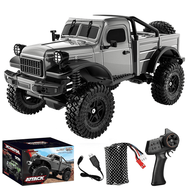 C8813 RC Rock Crawler with LED Lights, 1/16 Scale 4WD Off-Road Truck ...