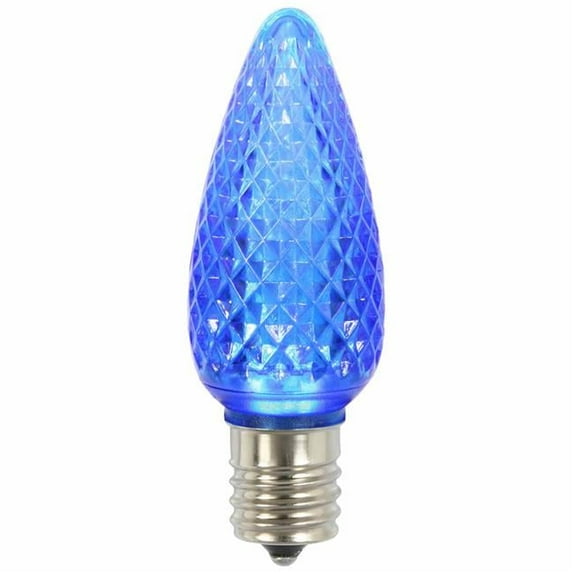 C9 Faceted LED Blue Twinkle Replacement Bulb - 25 per Bag - Walmart.com