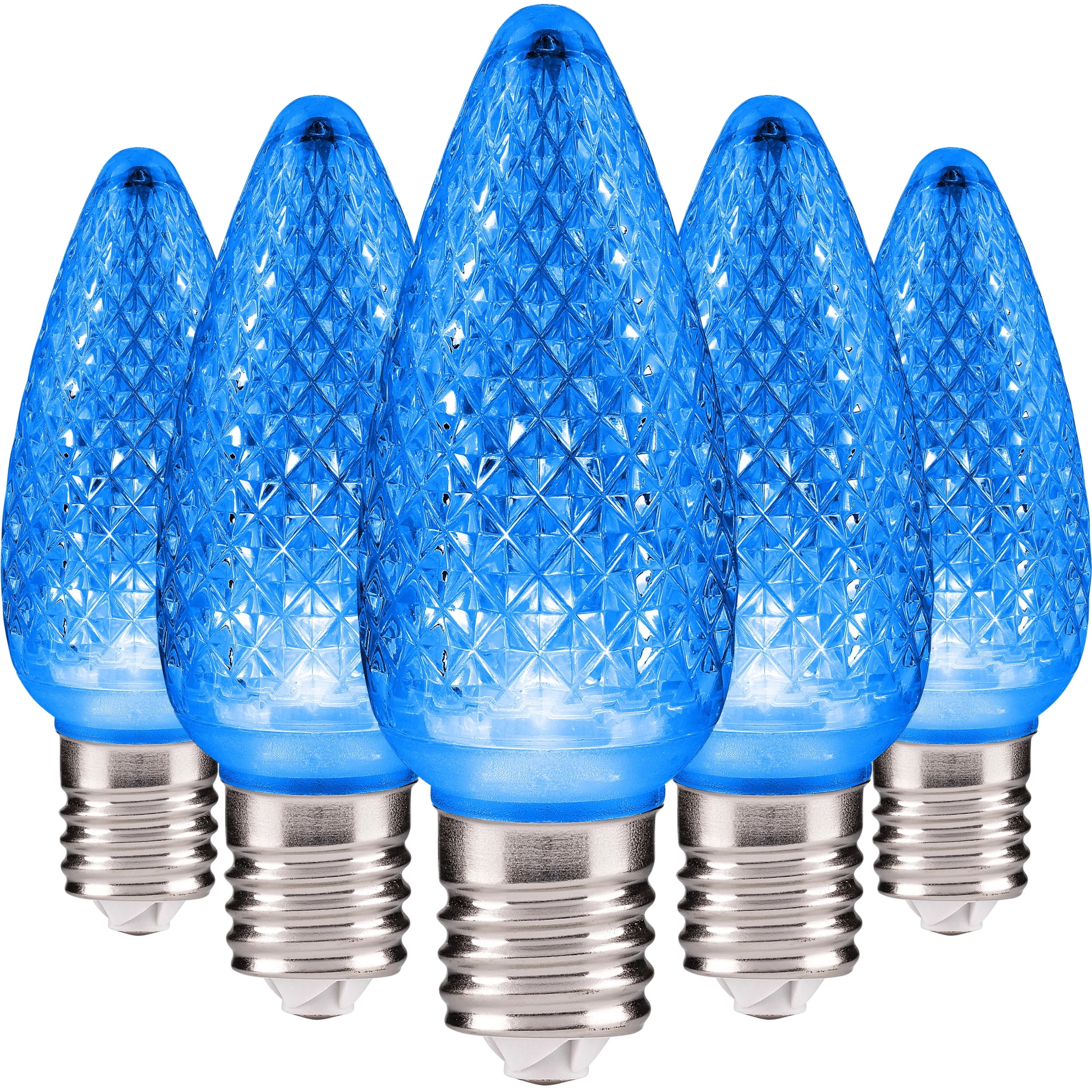 C9 LED Christmas Light Bulbs | Faceted - Walmart.com