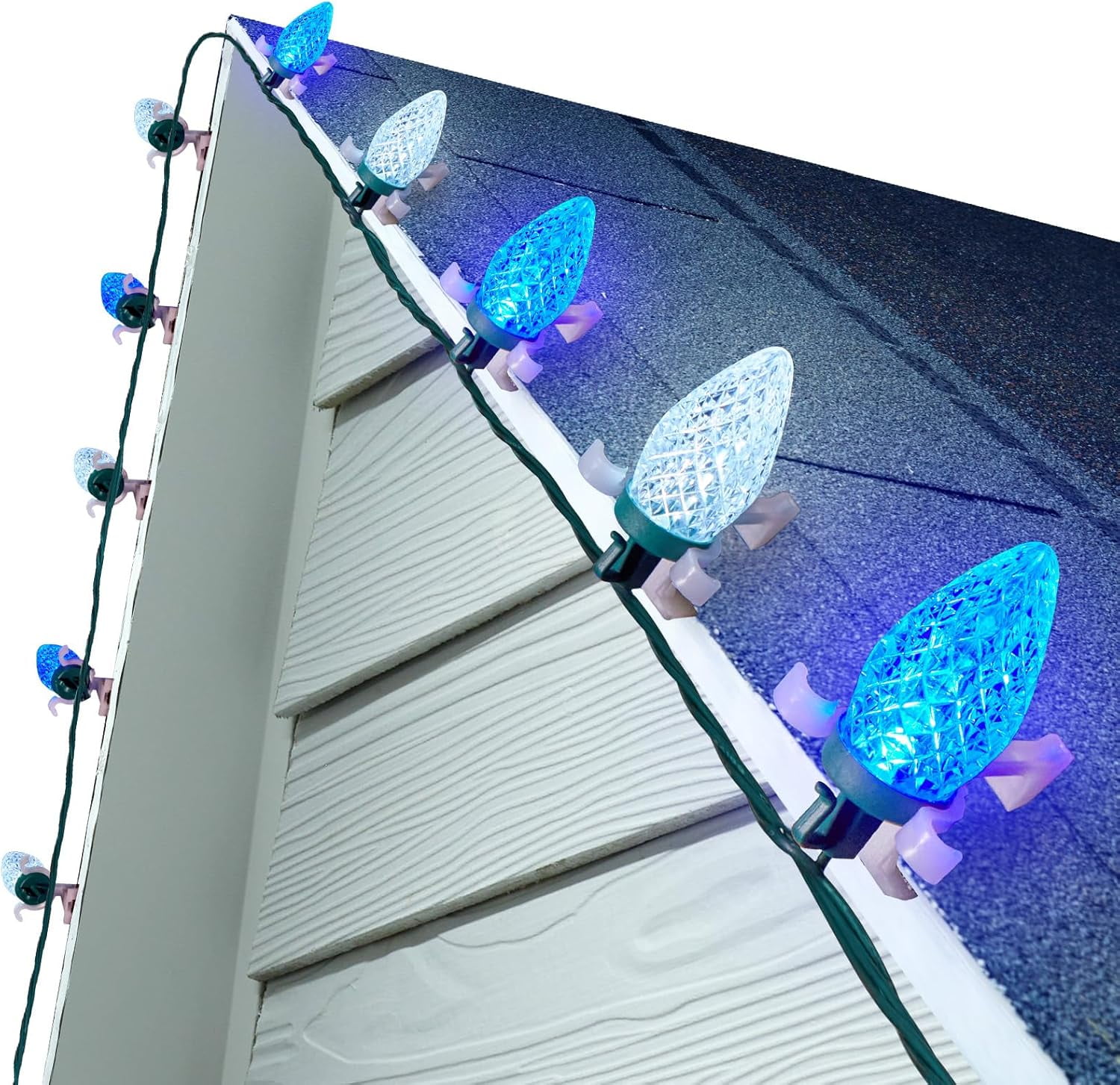 C9 LED Christmas Lights Outdoor, 68 Ft 100 LED C9 String Lights with ...