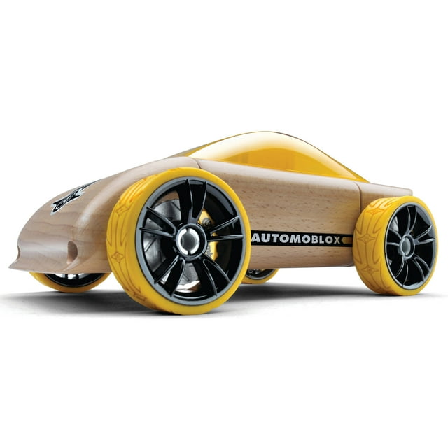 PlayMonster Automoblox C9 Multicolor Beechwood Sports Car - Walmart.com