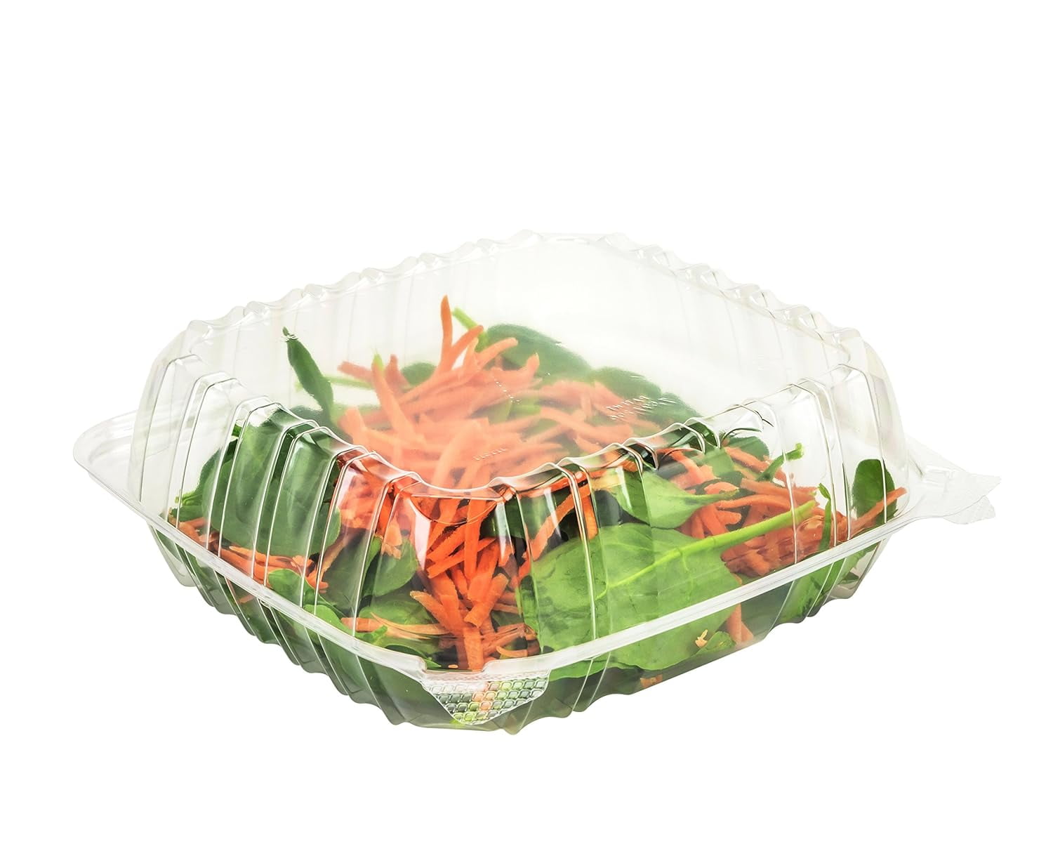 C90PST1 (50PCS) 8x8x3 Clear Hinged Lid Plastic Container, (CASE of 50 ...