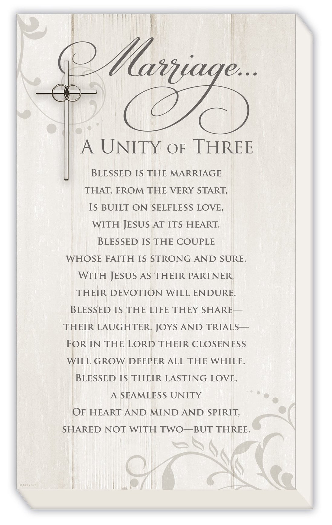 Abbey Gift Unity of Three Wall Plaque - Walmart.com