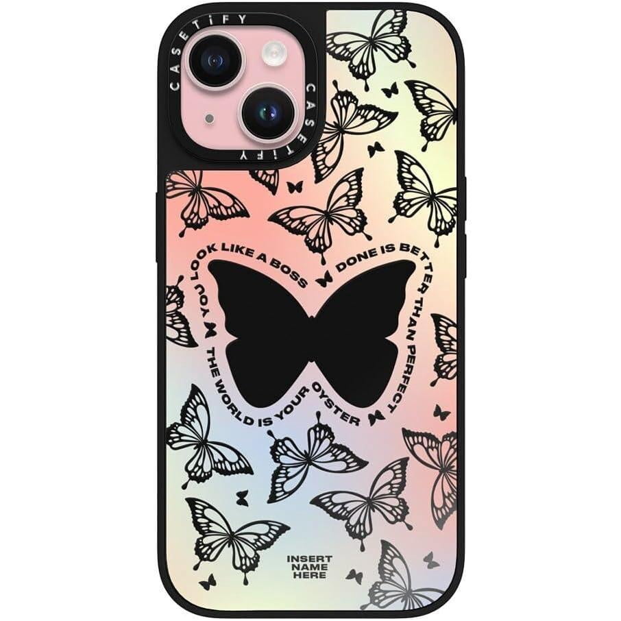 CA_S_E_Ti_F_Y Mirror iPhone 15 Case [Reflective / 4.9ft Drop Protection ...
