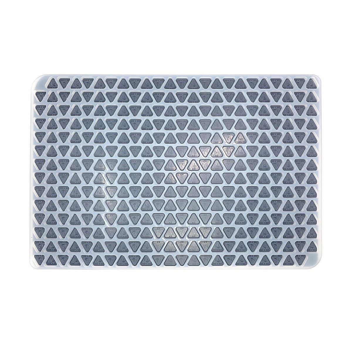 CA State Warning Logo Triangles Silicone Candy Mold 1/2 Sheet - 224 ...