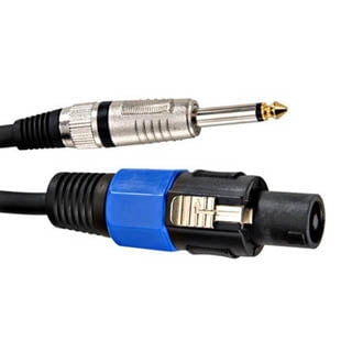CA1051-25 - SPEAKON CABLE PLUG-6.3 AUDIO PL PLUG MONO 25FT - Walmart.com