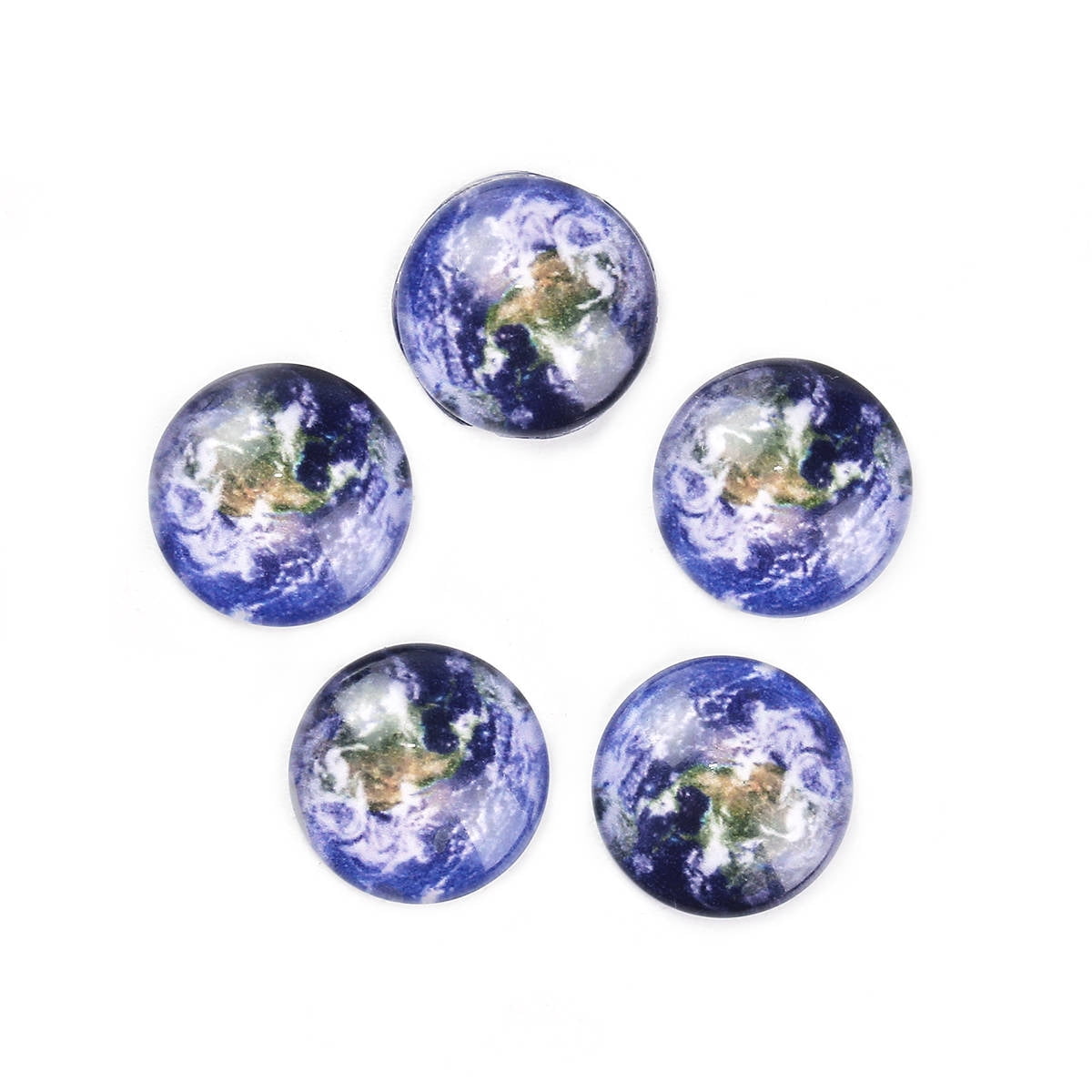 CA423B - 100 pcs Circle Planet Earth World Solar System Universe Glass ...