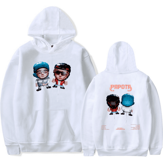 CA7RIEL & Paco Amoroso Merch Papota Hoodie Long Sleeve Unisex Casual ...