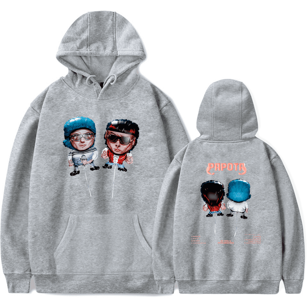 CA7RIEL & Paco Amoroso Merch Papota Hoodie Long Sleeve Unisex Casual ...