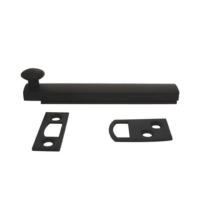 CAA Heavy Duty Solid Brass Concealed Surface Bolt, 4", ORB Oil-Rubbed ...