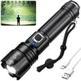 CAALOGT Powerful 900,000 Lumen Flashlight, USB Rechargeable, Waterproof ...