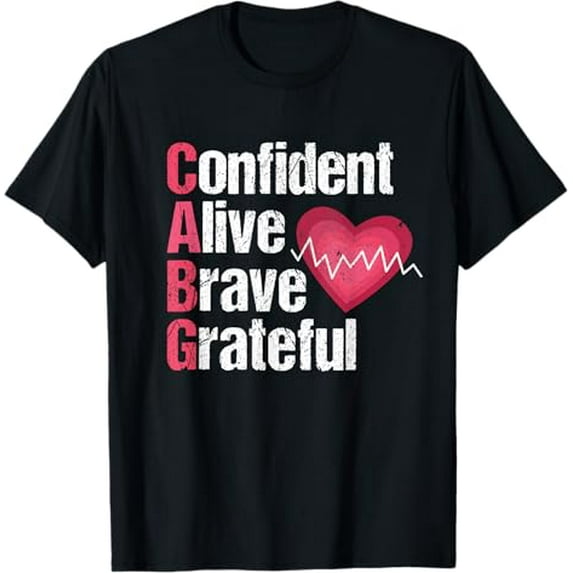 CABG Surgery Recovery Gift Open Heart Bypass Survivor T-Shirt - Walmart.com