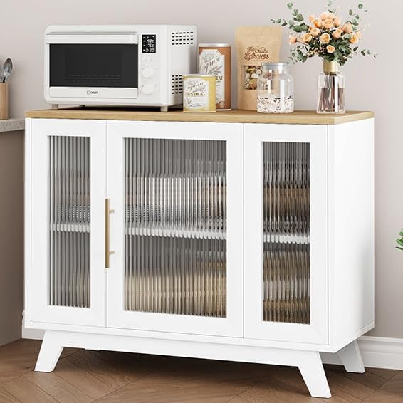 CABIHOME Buffet Cabinet, 36" Sideboard Buffet Storage Cabinet with ...
