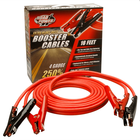 CABLE BOOSTER 16' 4GA TGWIN RED - Walmart.com