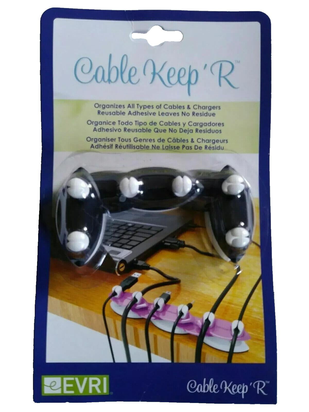 CABLE KEEP' R TO ORGANIZE DESKTOP COMPUTER CELL PHONE ACCESSORIES ...