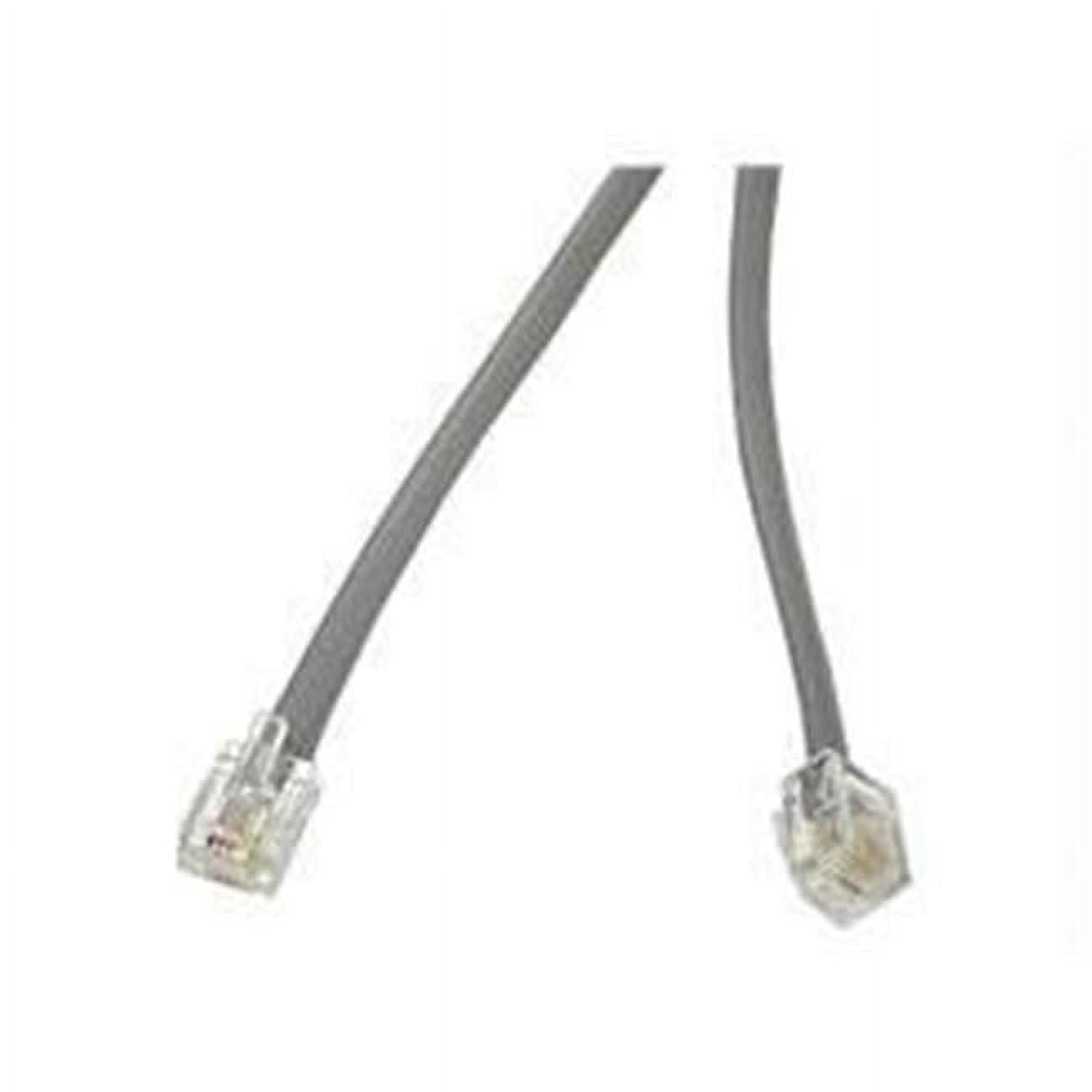 CABLESTOGO 9598 7ft RJ12 6P6C Straight Modular Cable - Walmart.com