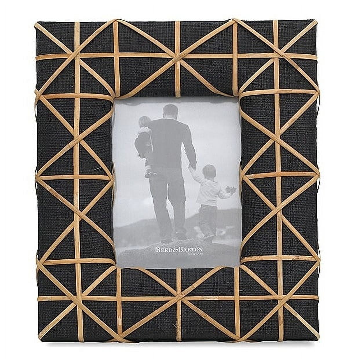 CABRIA 4x6 raffia ribbon with caning accent frame by Reed Barton - 4x6 ...