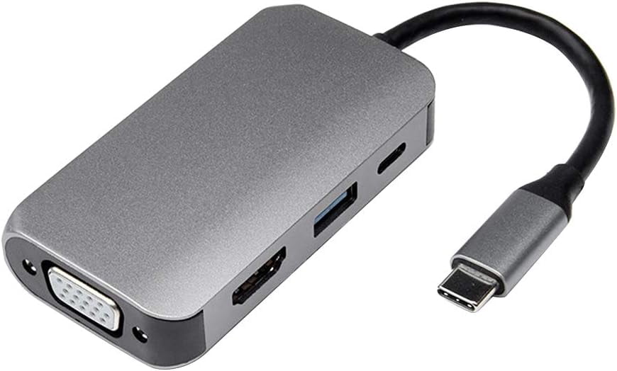 CAC-4-in-1 Display Port Hub Adapter Cable Expansion Dock Digital Wire ...