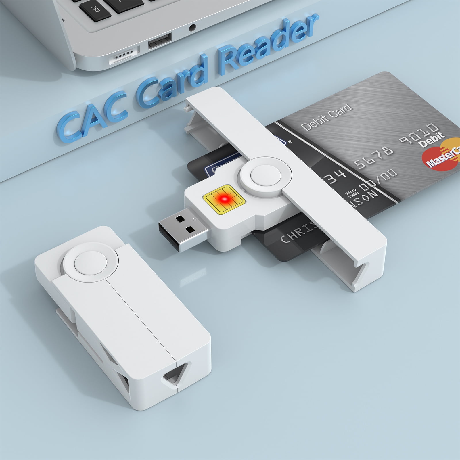 CAC Card Reader Foldable for Windows/Mac OS/Android (USB) - Walmart.com
