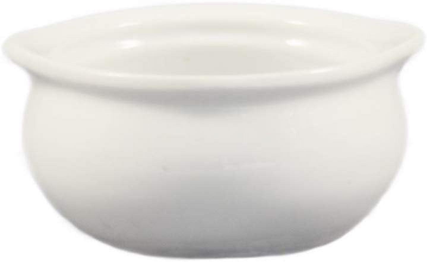 CAC China OC-12-P 12-Ounce Porcelain Round Onion Soup Crock, 5 by 2-3/8 ...