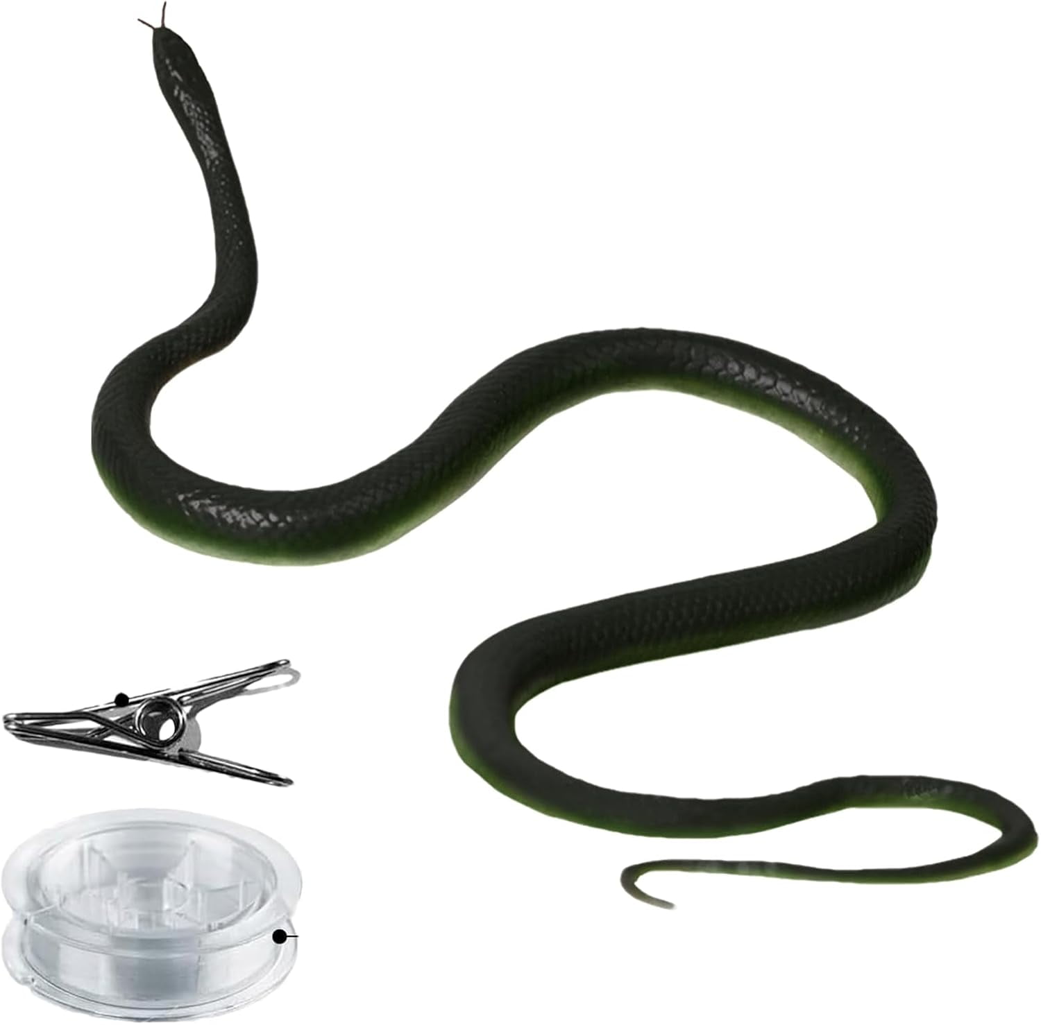 CAC-Clip On Snake, Snake Prank with String Clip, Fake Snake Prank ...
