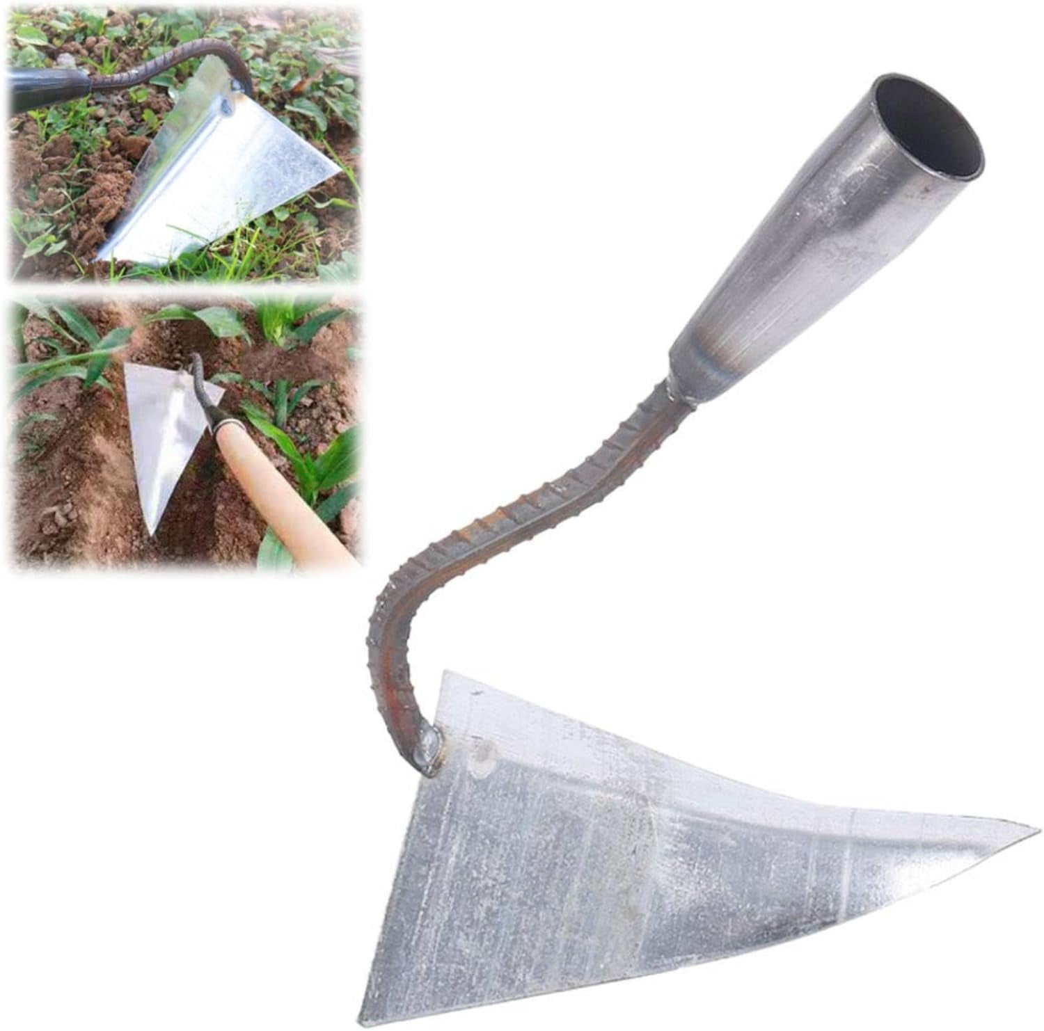 CAC-Hardened All-Steel Triangle Plow Hoe,for Farm Garden Weeding ...