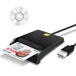 TSV USB-C CAC Smart Card Reader, DOD Military ID Chip Card Adapter ...