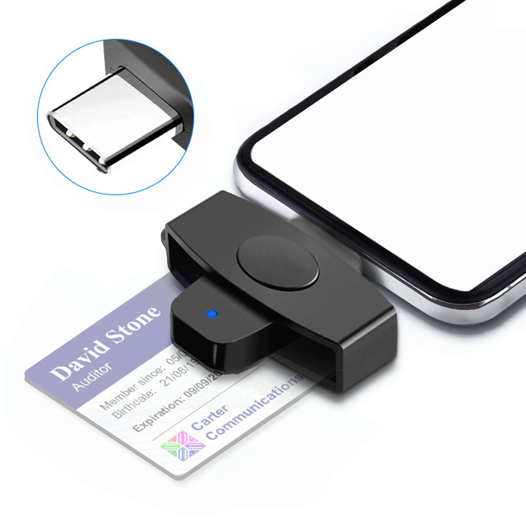 CAC Reader DOD USB Common Access CAC Smart Card Reader, TSV SIM ID CAC ...