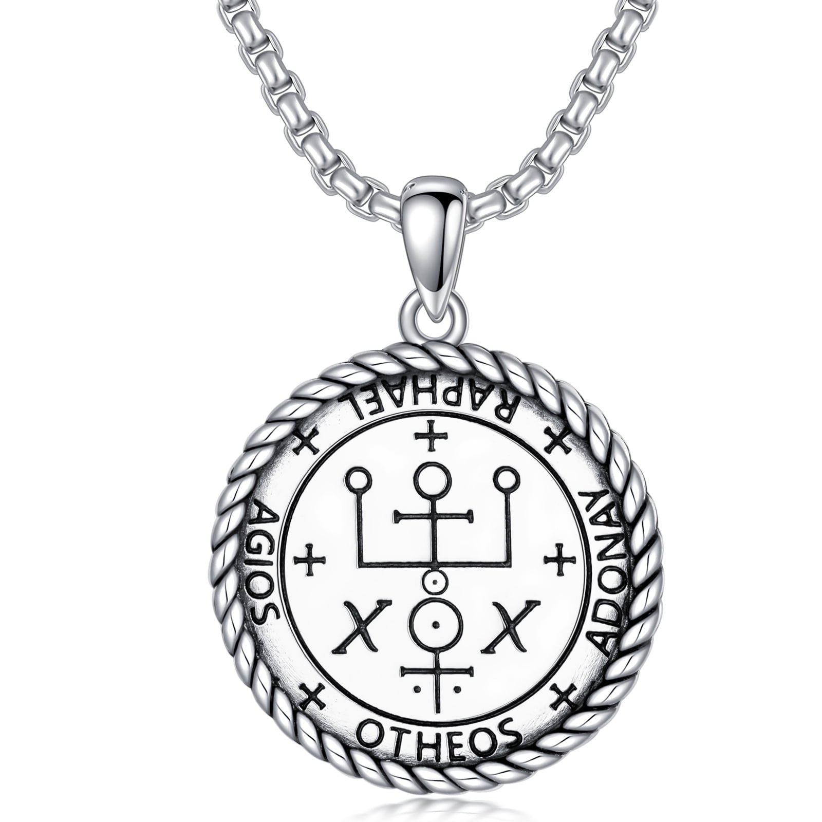 CACA LADY Archangels Sigil Necklace Sterling Silver Solomon Seal ...