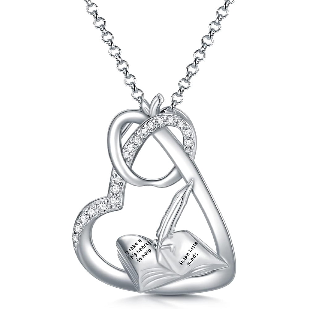 CACA LADY Future Teacher 925 Sterling Silver Jewelry for Teacher ...