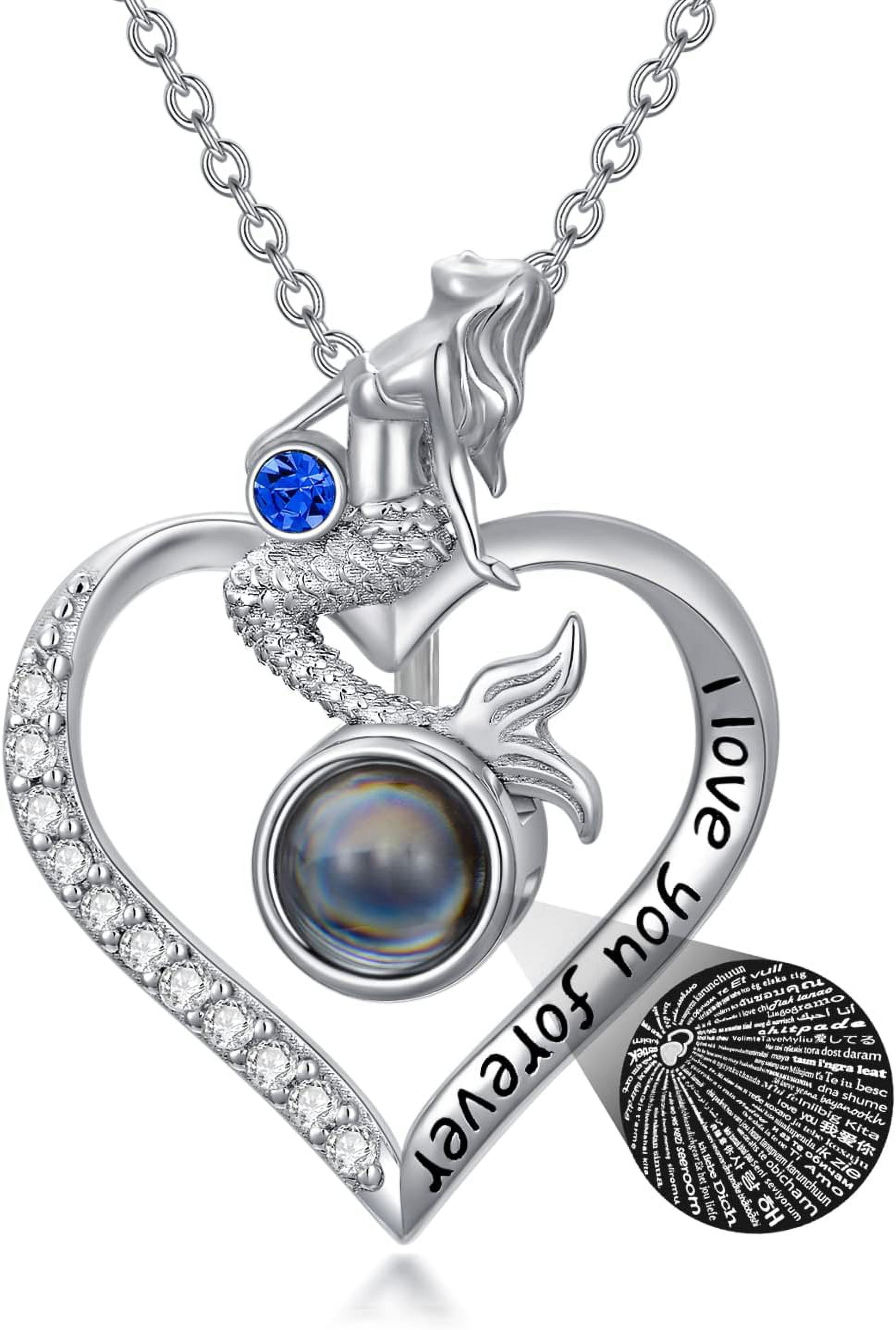 CACA LADY Mothers Day Gift Projection Necklace Picture Necklace Photo ...