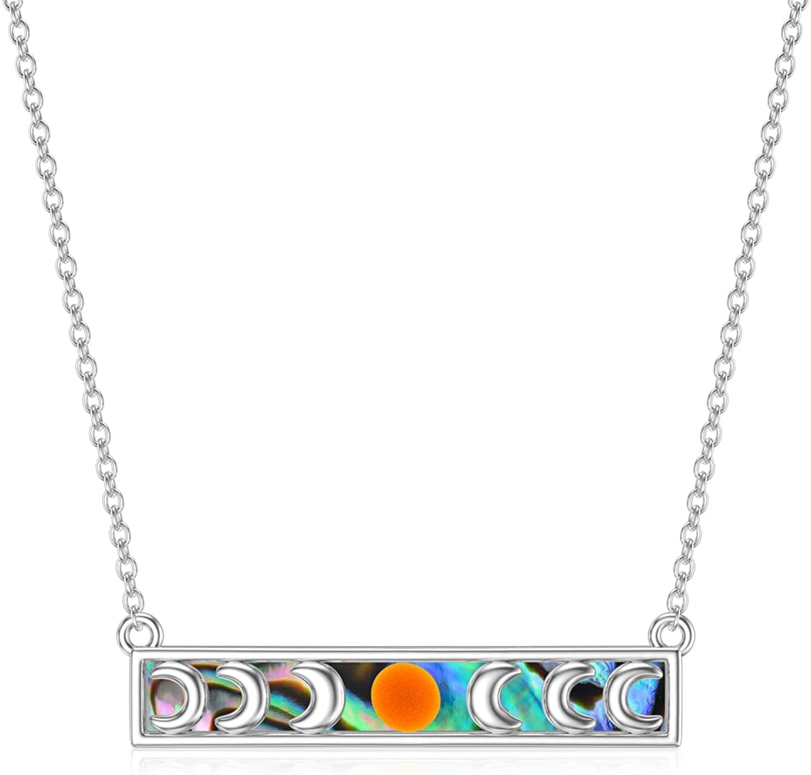CACA LADY Mustard Seed Necklace Moon Necklace Sterling Silver Faith of ...