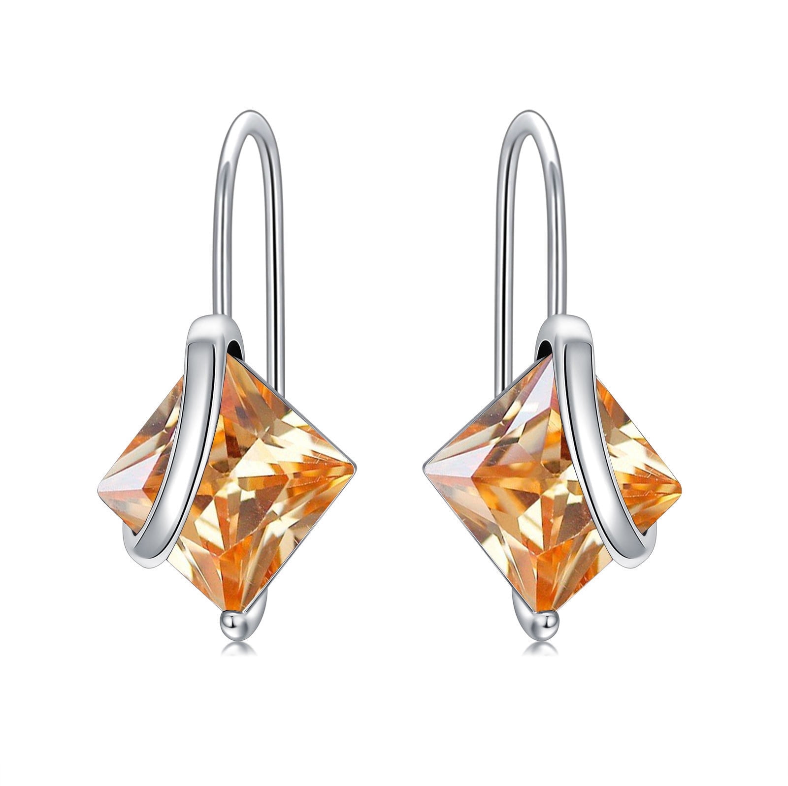 CACA LADY November Birthstone Earrings for Women 925 Sterling Silver ...