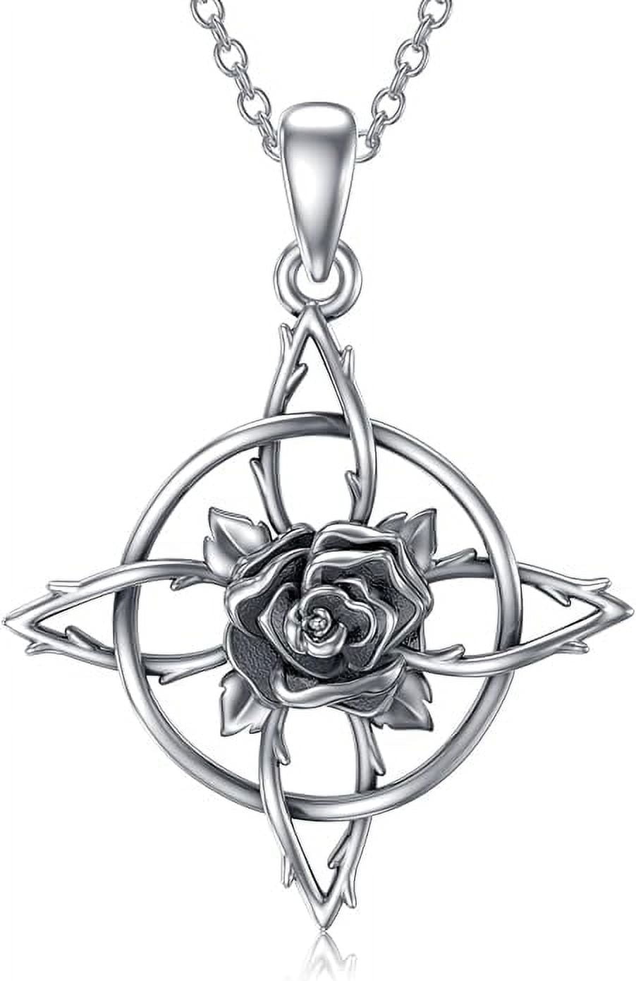 CACA LADY Witches Knot Necklace Sterling Silver Witches Knot Pendant ...