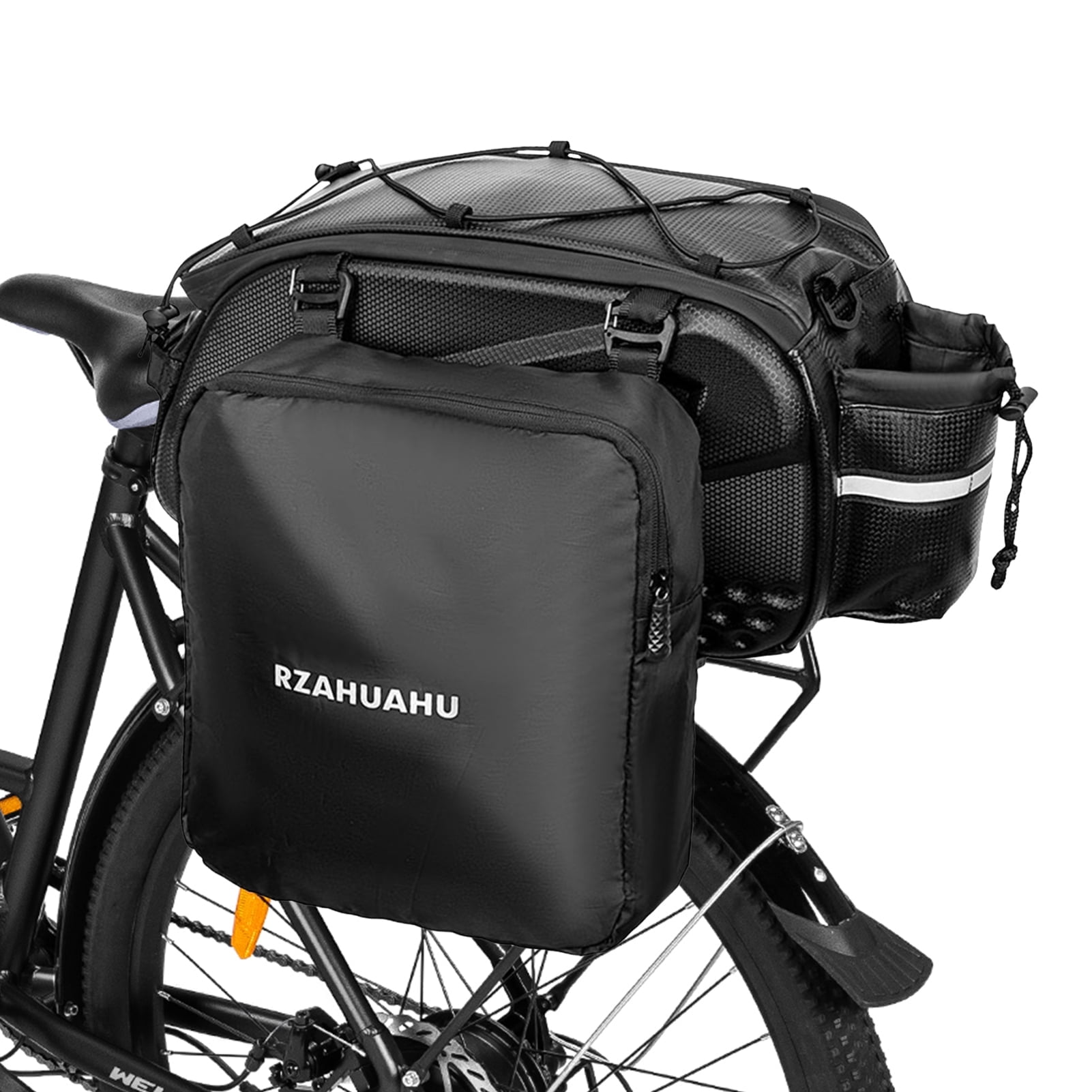Lixada Bicycle Back Carrier Pannier: 3-in-1 Waterproof Bike Rack Bag ...