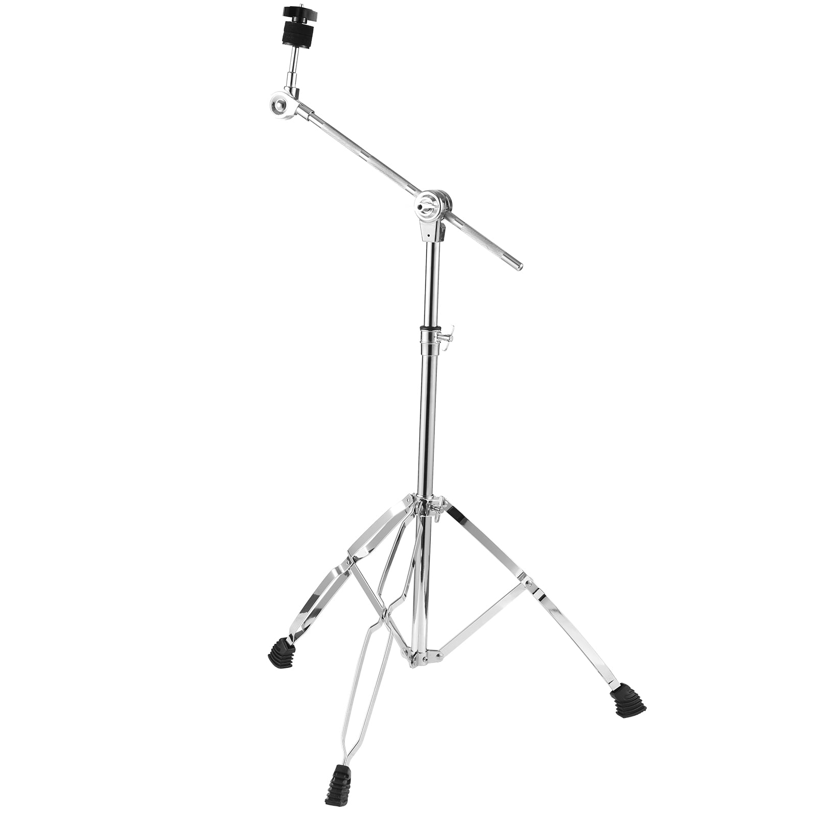 CACAGOO Adjustable Boom/Straight Combo Cymbal Stand with Double-Braced ...
