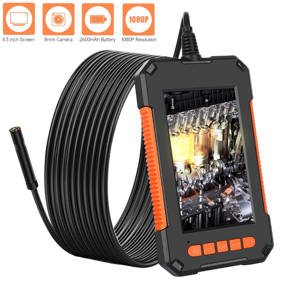 CACAGOO Multifunctional 1080P Industrial Endoscope 4.3 inch Screen 8mm ...