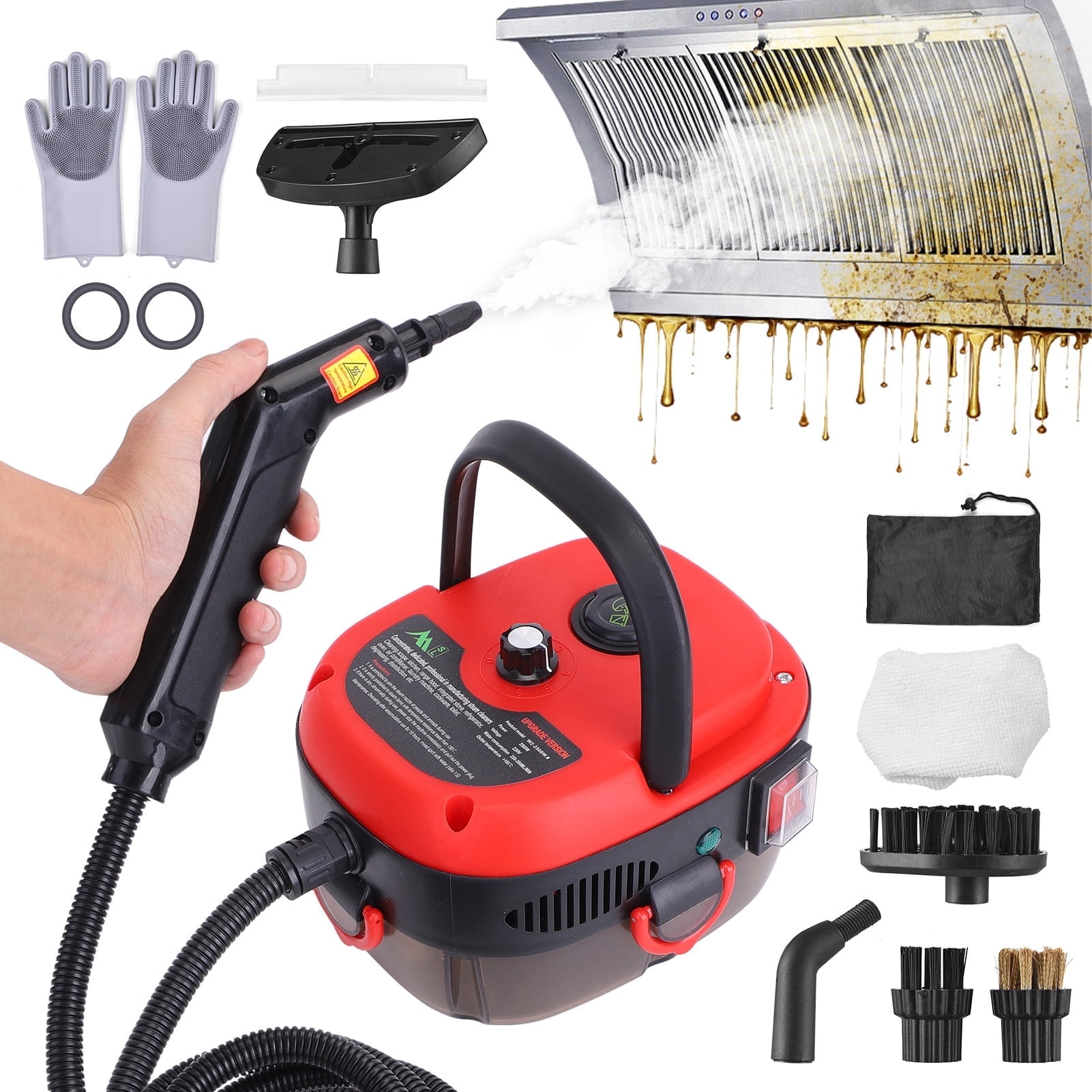 CACAGOO Steam Cleaner Handheld Steam Cleaner for Home with 6 Cleaning ...