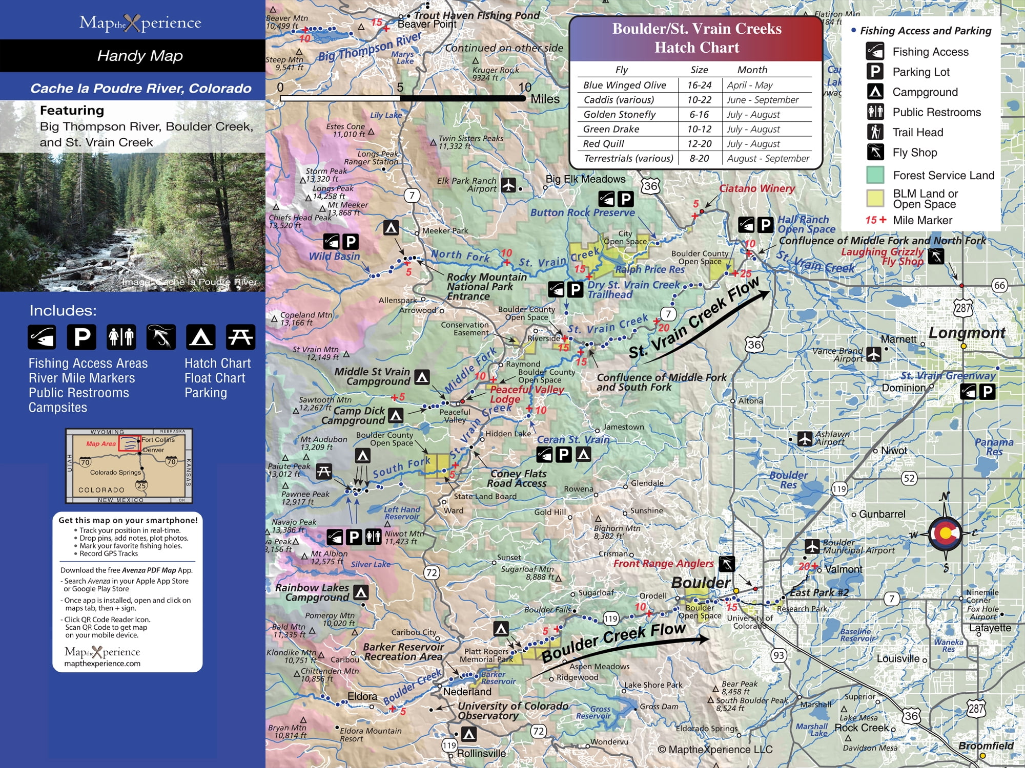 CACHE LA POUDRE RIVER, COLORADO GPS MAP - Walmart.com