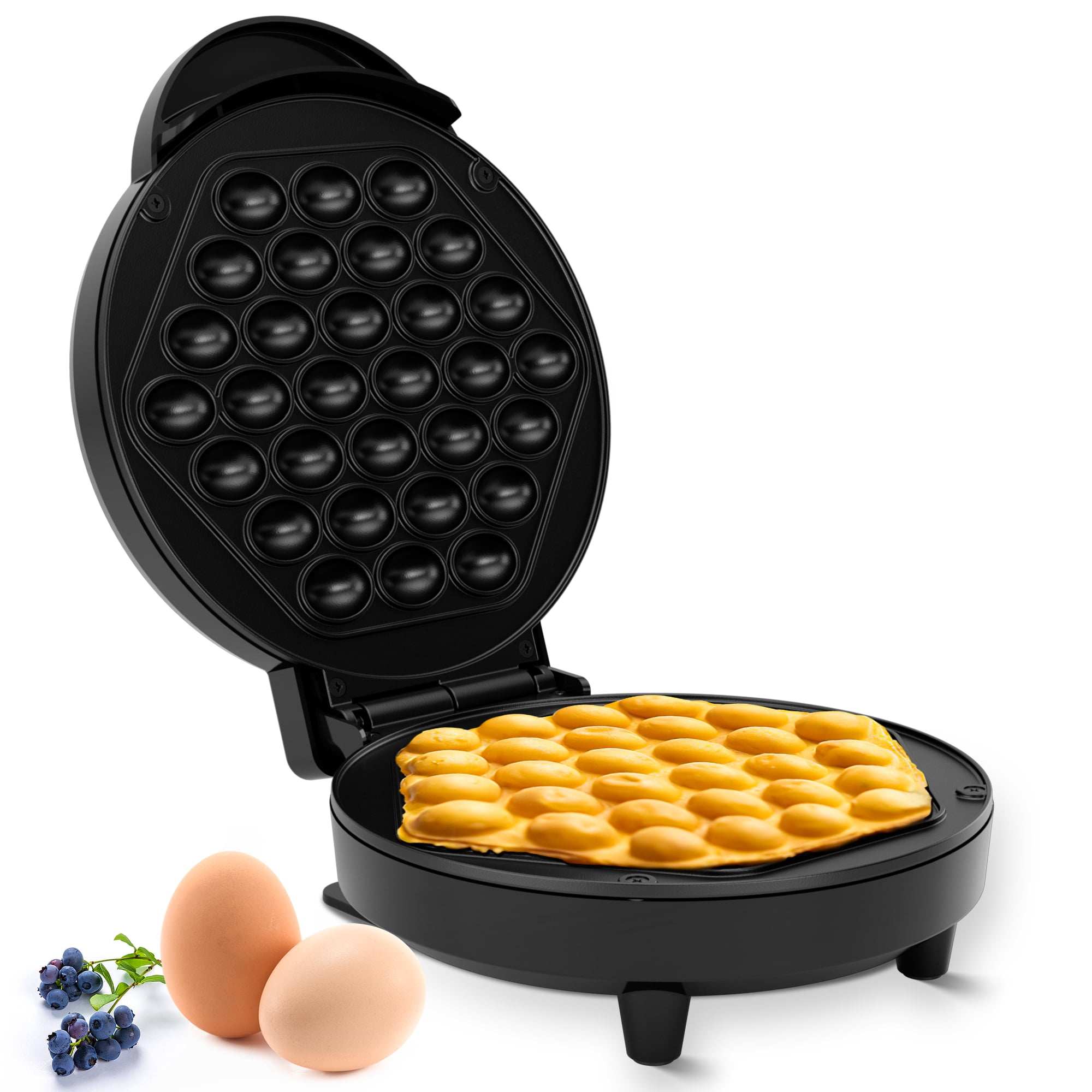 CACHOO Bubble Waffle Maker- Electric Non stick Hong Kong Egg Waffler ...