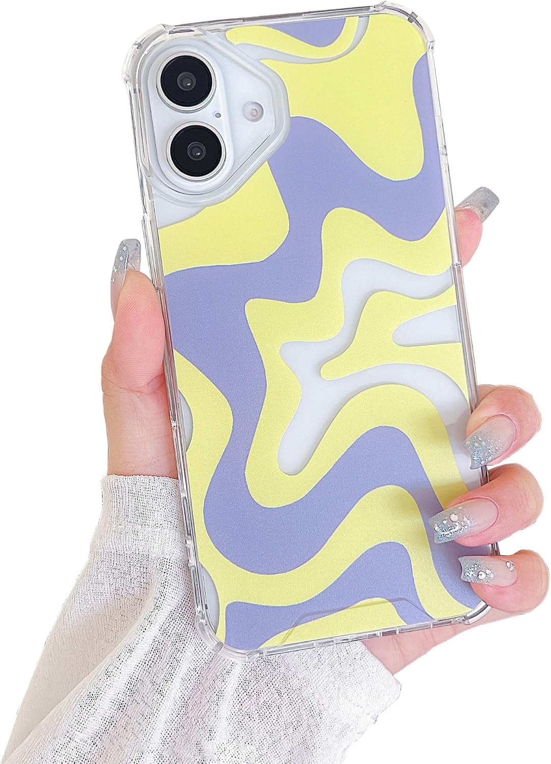 CACOCO-Compatible With Iphone 16 Pro Max Case, Fashion Simple Cute Wavy ...