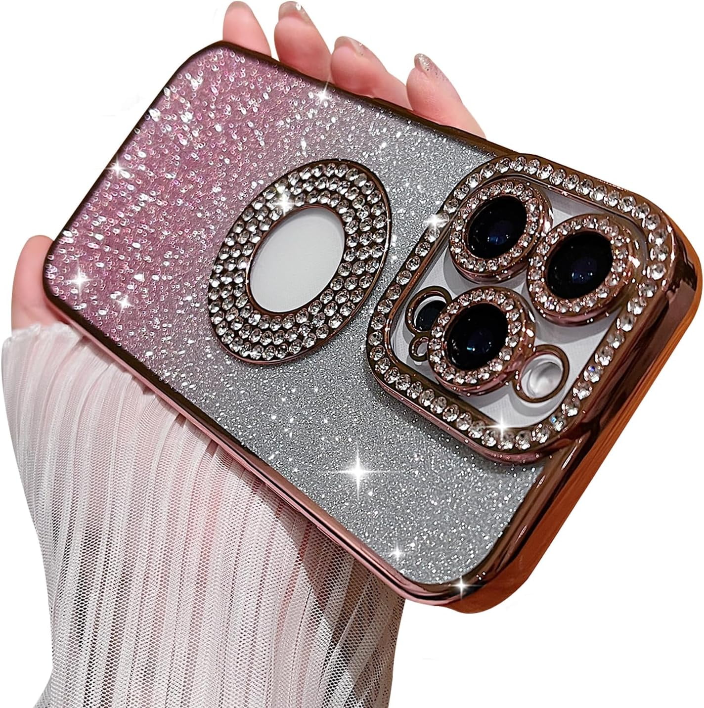 CACOCO-Compatible With Iphone 16 Pro Max Glitter Case,Luxury Cute ...