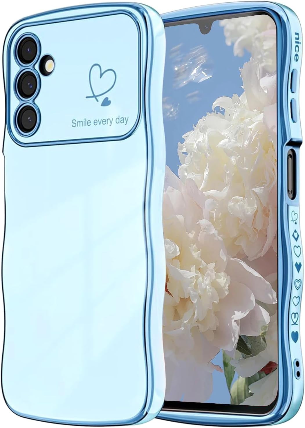 CACOCO-Compatible With Samsung Galaxy A34 5G Case Cute Luxury Women Girls Men With Love Heart ...