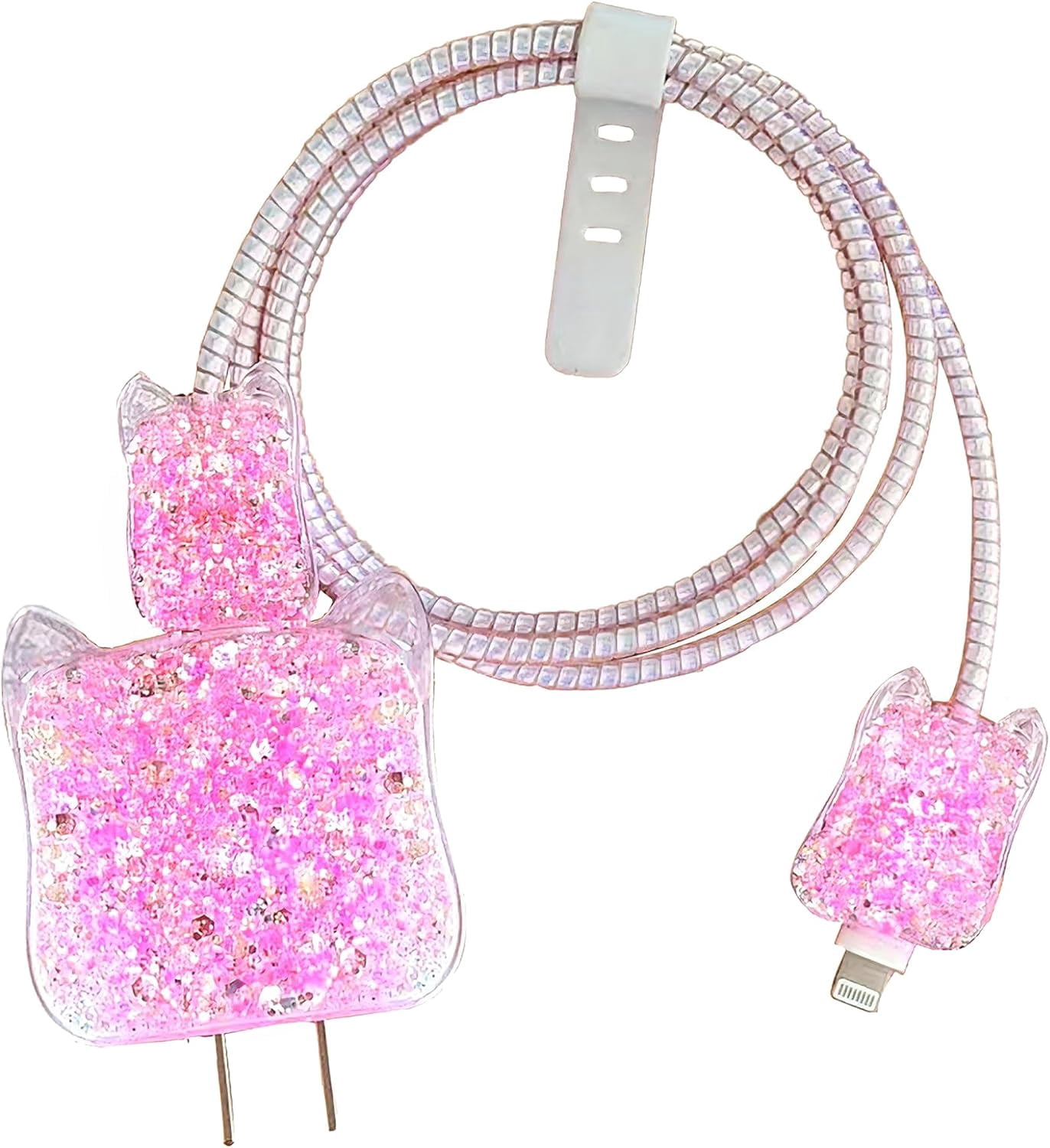 CACOCO-Cute Cable Protector Cover For Iphone Charger,Shiny Glitter Data ...