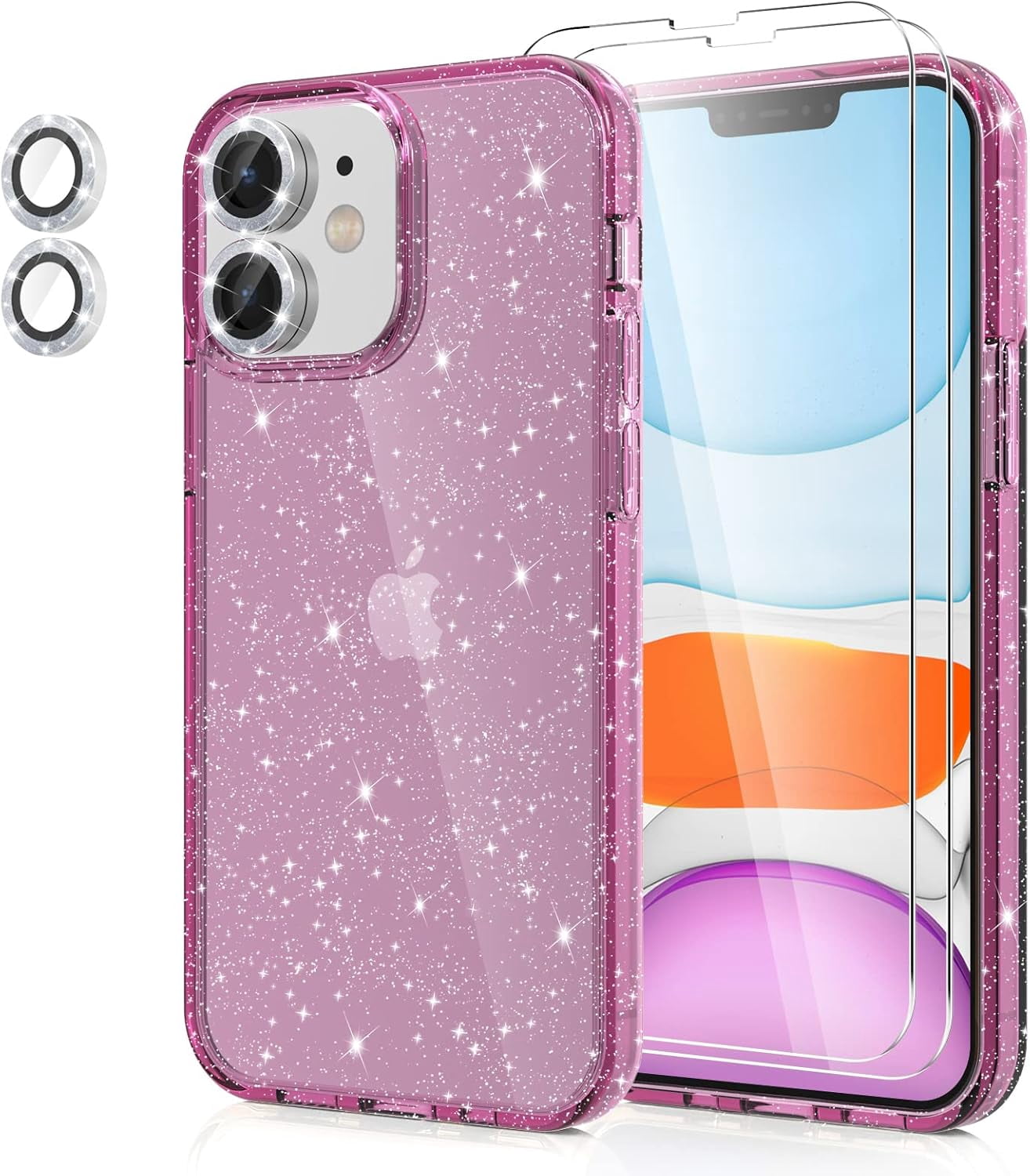 CACOCO-Design For Iphone 11 Case Glitter, With [2 Pack] Screen ...