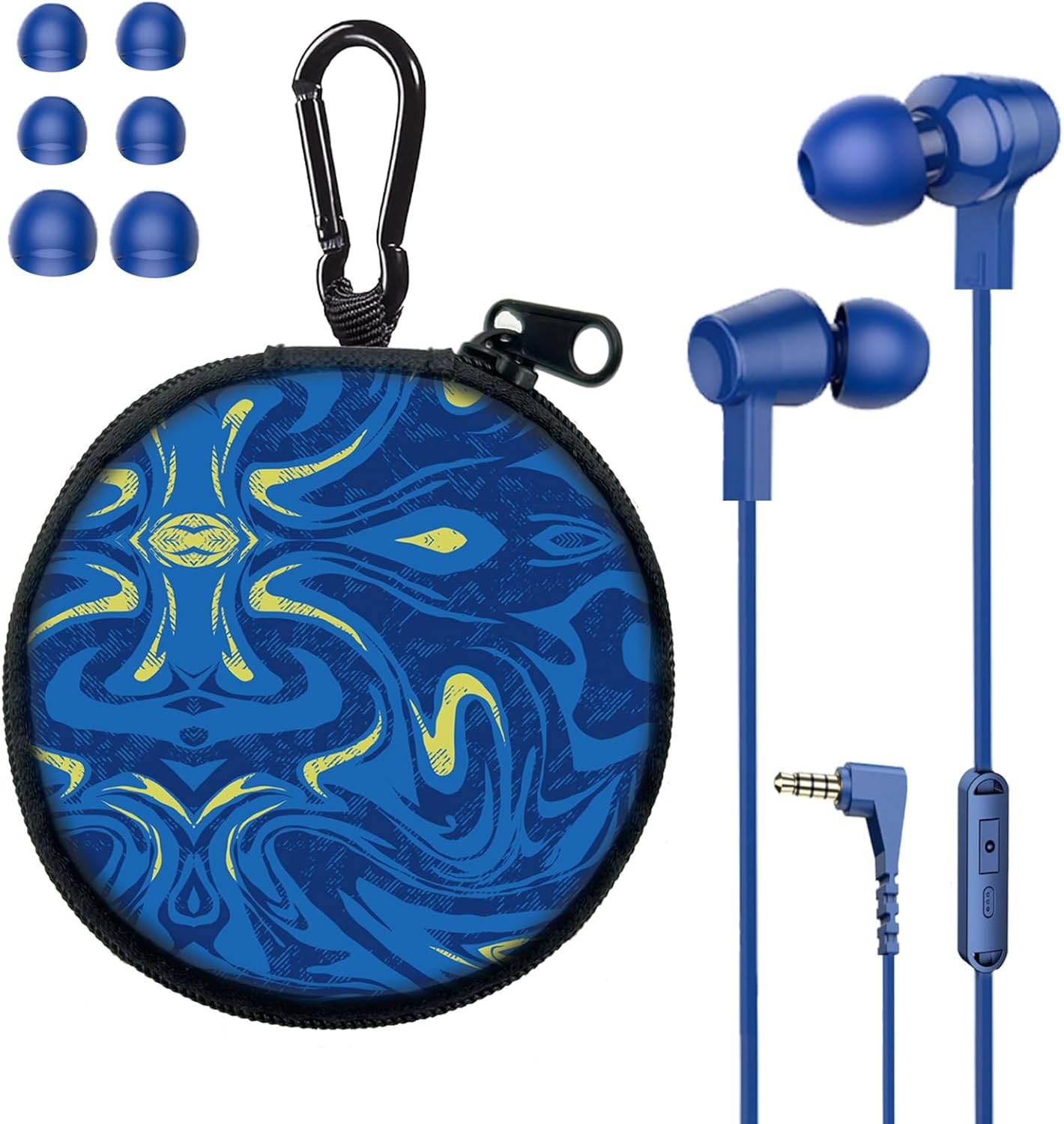 CACOCO-Earbuds Set With Case For Kids For School, Wired Headphones With ...