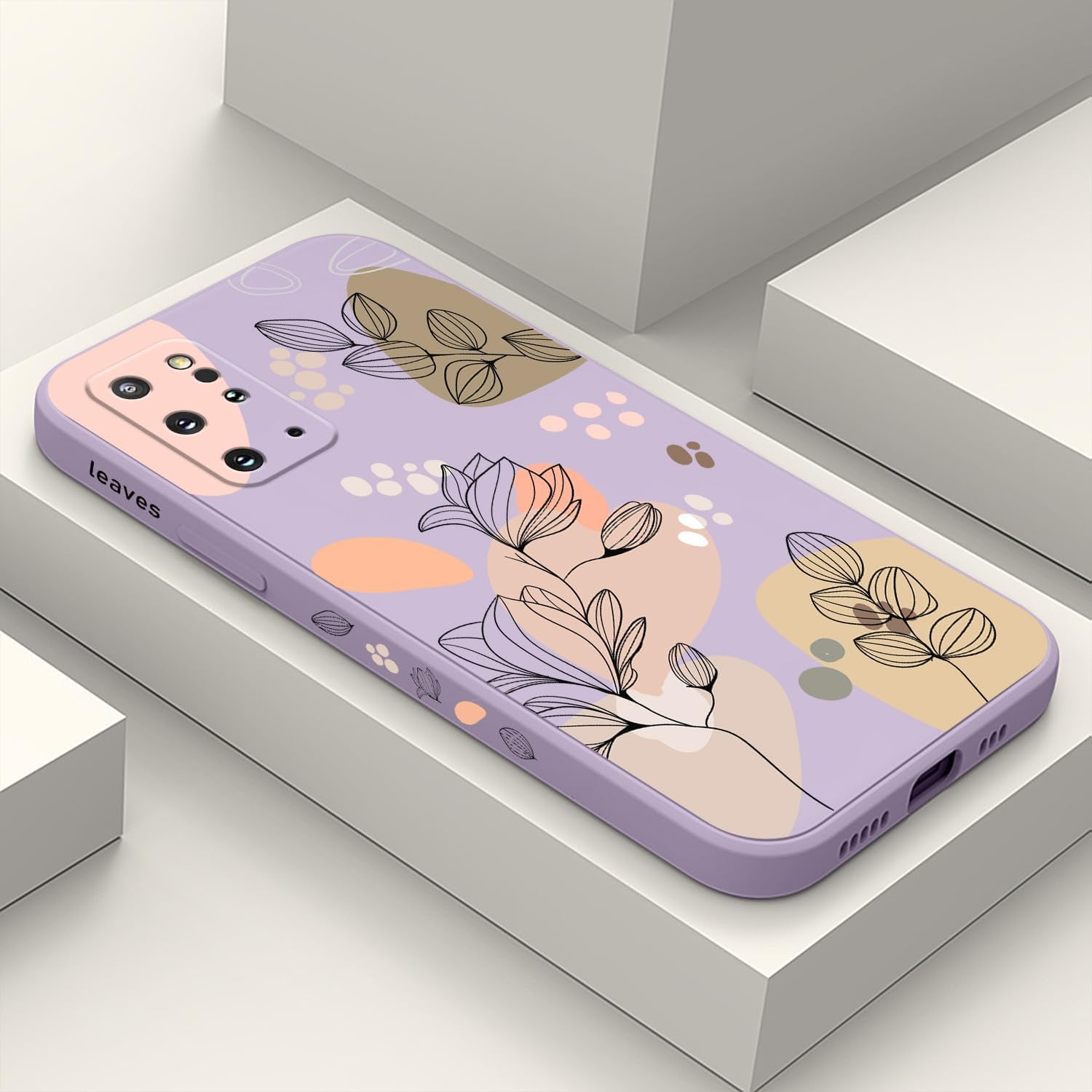 CACOCO-Flower Pattern Phone Cover Soft Silicone For Galaxy S20 Plus Case, Microfiber Lining Side ...