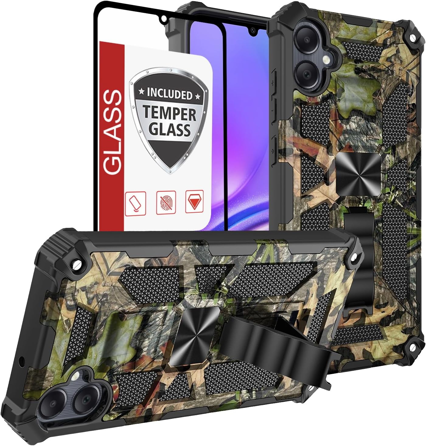 CACOCO-For Galaxy A05 Case,Samsung A05 4G Case W/Tempered Glass Screen ...