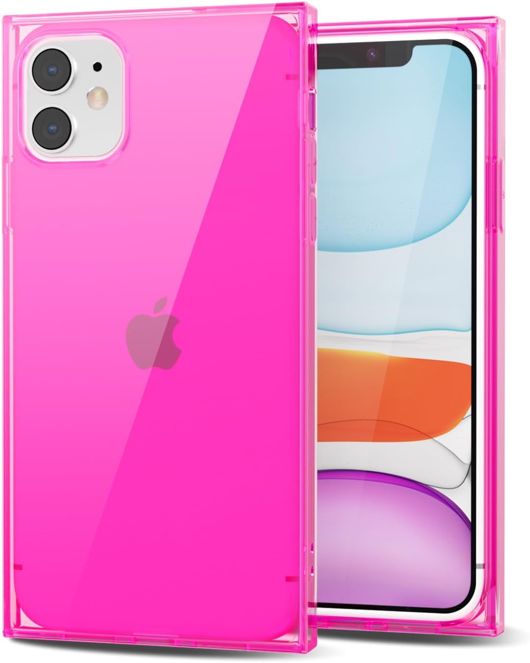 CACOCO-For Iphone 11 Clear Case Rectangle Edge, Transparent Aesthetic ...